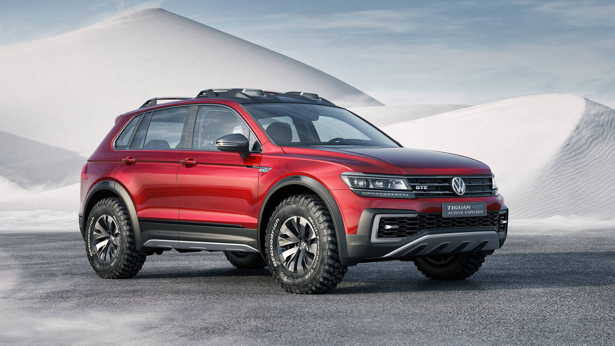The Sporty, Off-Roading 2017 Volkswagen Tiguan GTE Active Concept Car