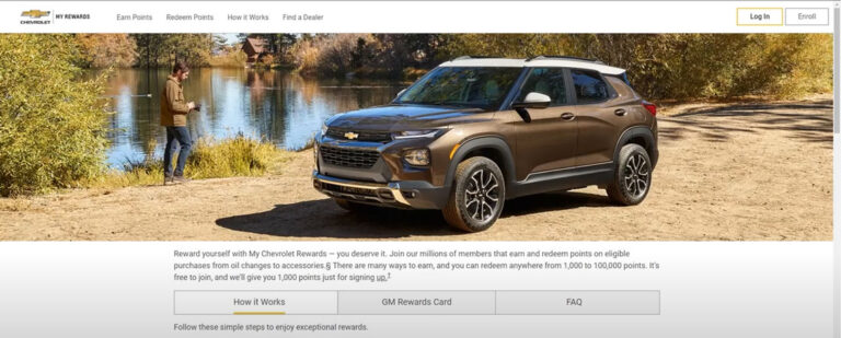 How To Navigate the My Chevrolet Rewards Dashboard