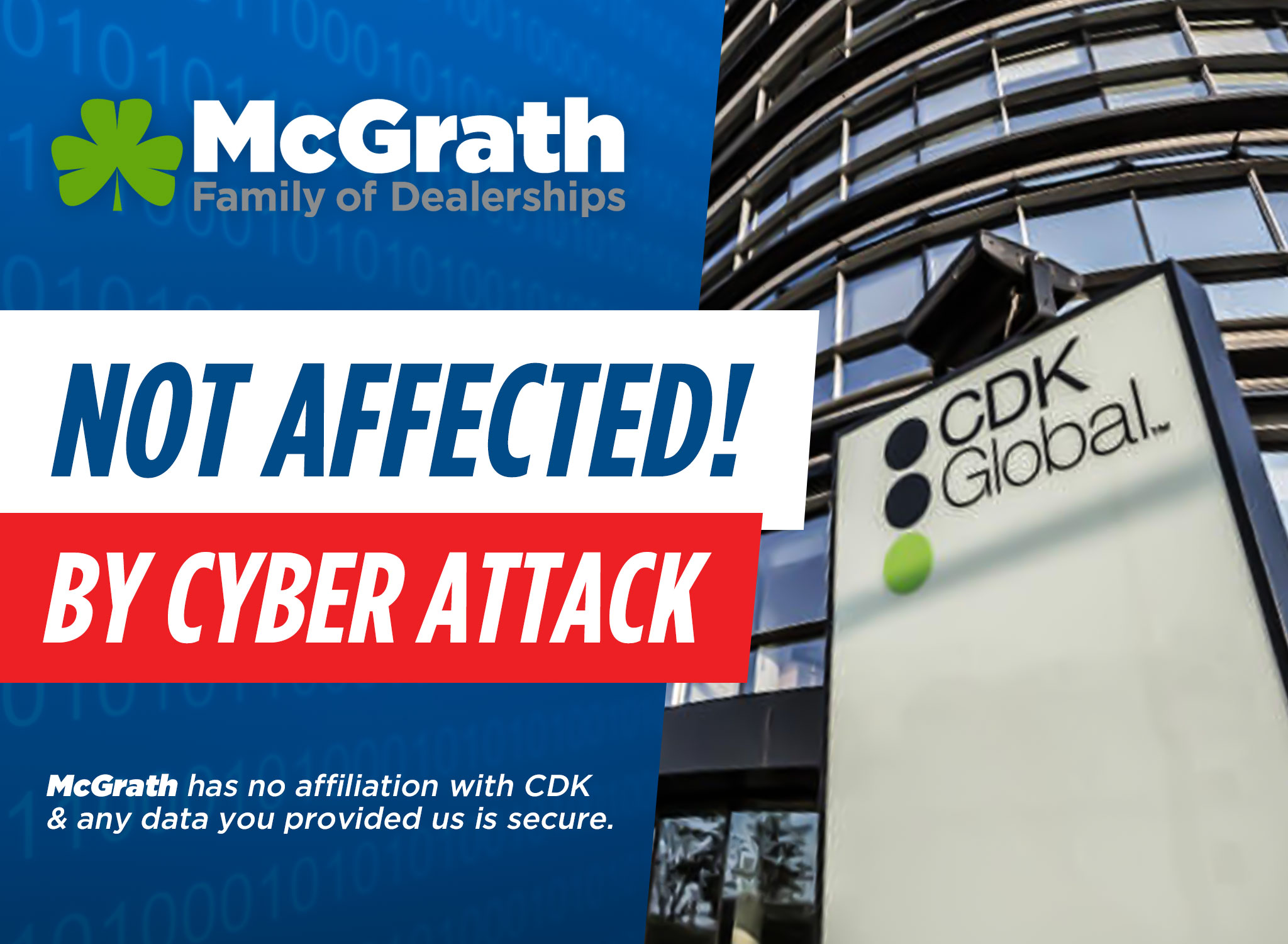 CDK Cyber Attack: McGrath Dealerships Not Affected - McGrath Auto Blog